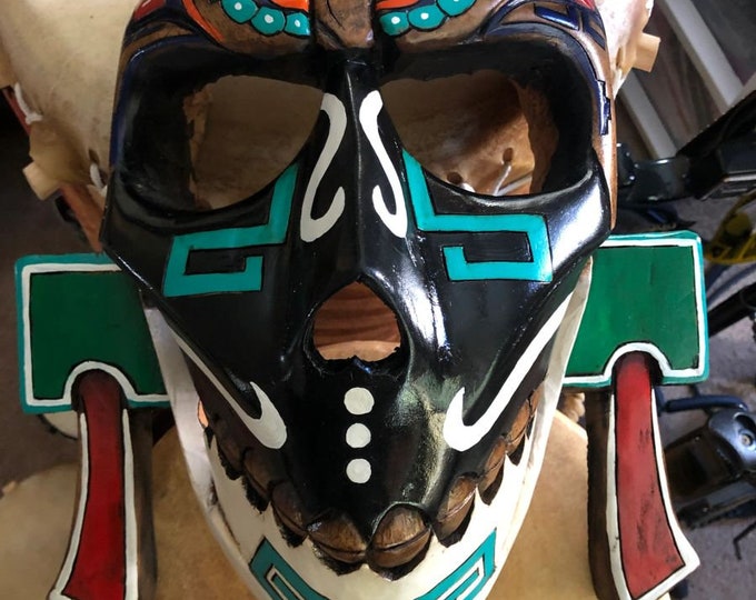 Tonatiuh Aztec Sun God Mask Wood Carved From Mexico - Etsy