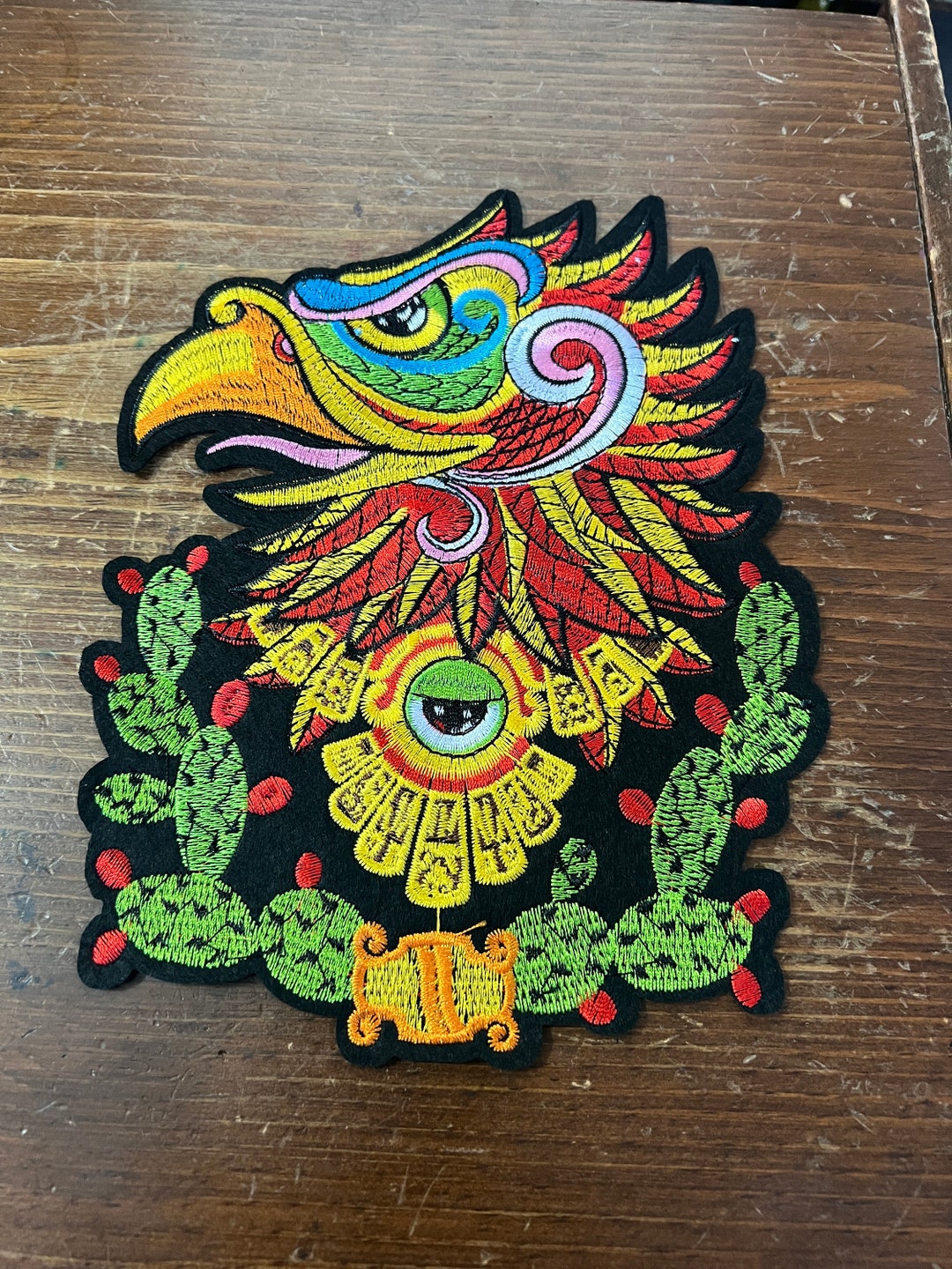 Aztec Foundation Patch, Mexica Back Patch, Eagle, Ollin, Cactus, 8.5 ...