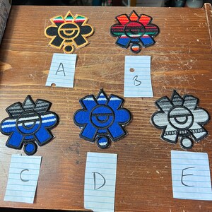 Ollin Patch Aztec Day Sign for Movement, Embroidered With Fabric ...