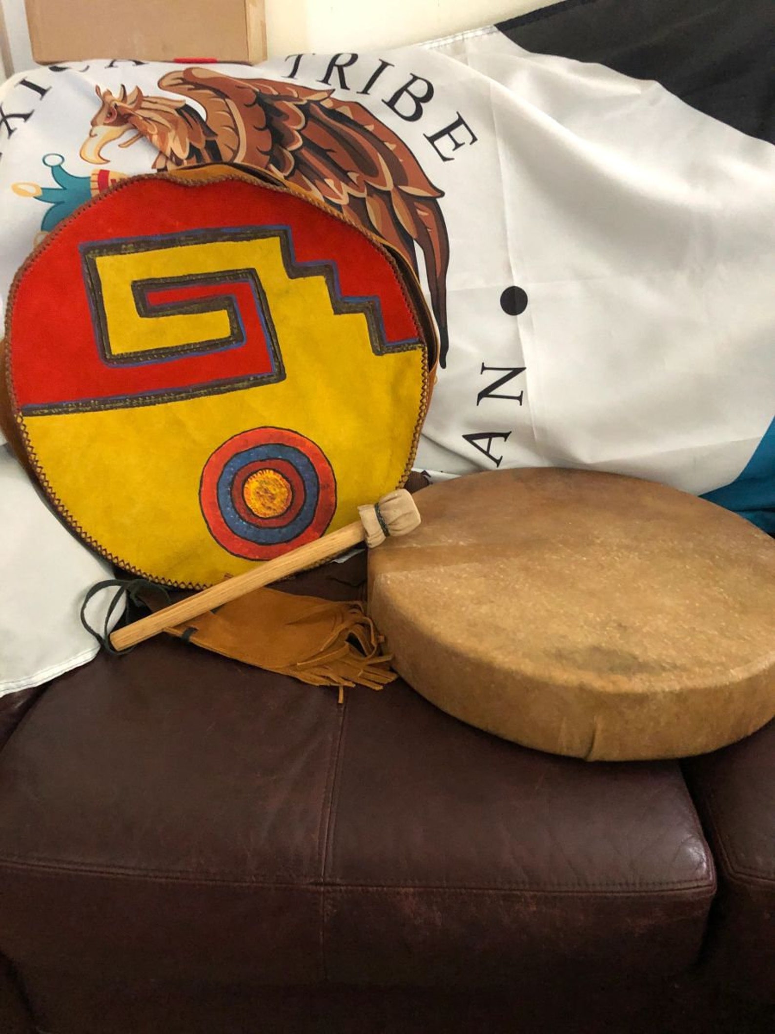 Aztec Warrior Shield chimalli Drum Carrier Backpack Cover - Etsy