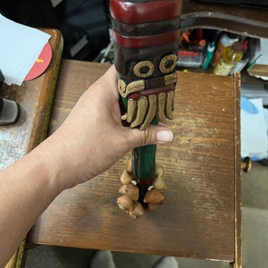 Tlaloc Aztec Dance Rattle, 12, Ayoyotes, Sonajera, Shaker, Pagan God ...