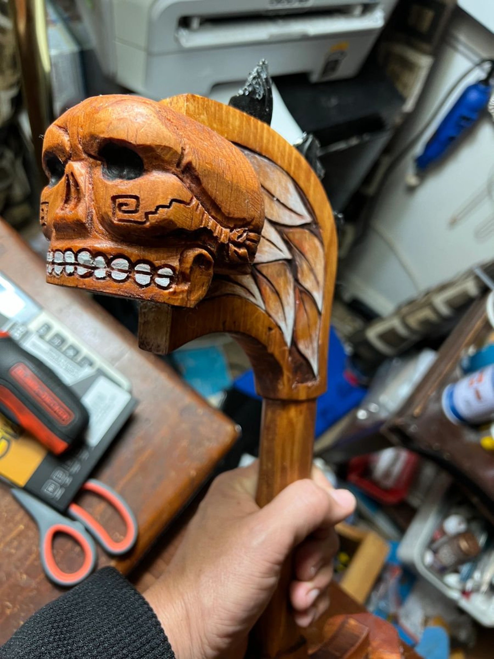 Aztec Axe Tlaximaltepoztli Tepoztli Ancient Azteca Mexica - Etsy