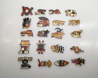 Aztec Character Sticker Pack Animated Aztec Gods 6 Pieces Free Shipping ...