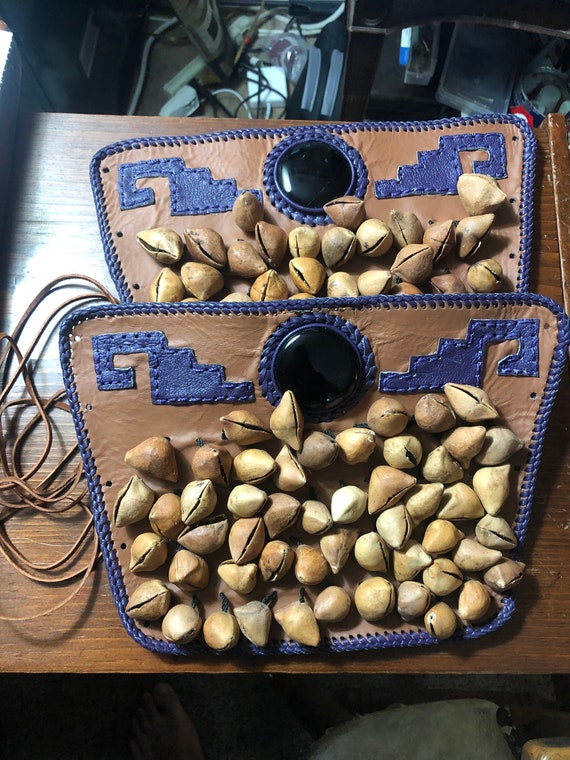 Danzante Aztecas Ayoyotes Aztec Dancers Ankle Rattles a set | Etsy