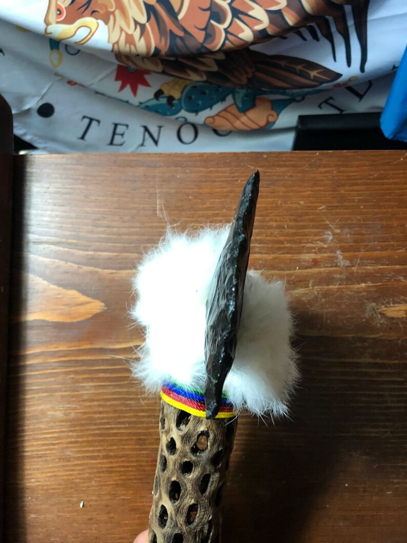 Tlaximaltepoztli Aztec Axe with Obsidian Blade and Intricate | Etsy