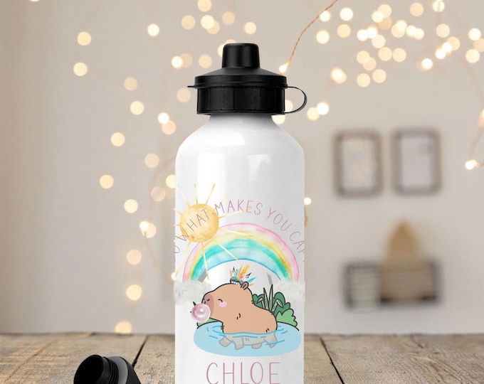 Capybara Water Bottle, Cute Water Bottle, Stainless Steel Waterbottle ...