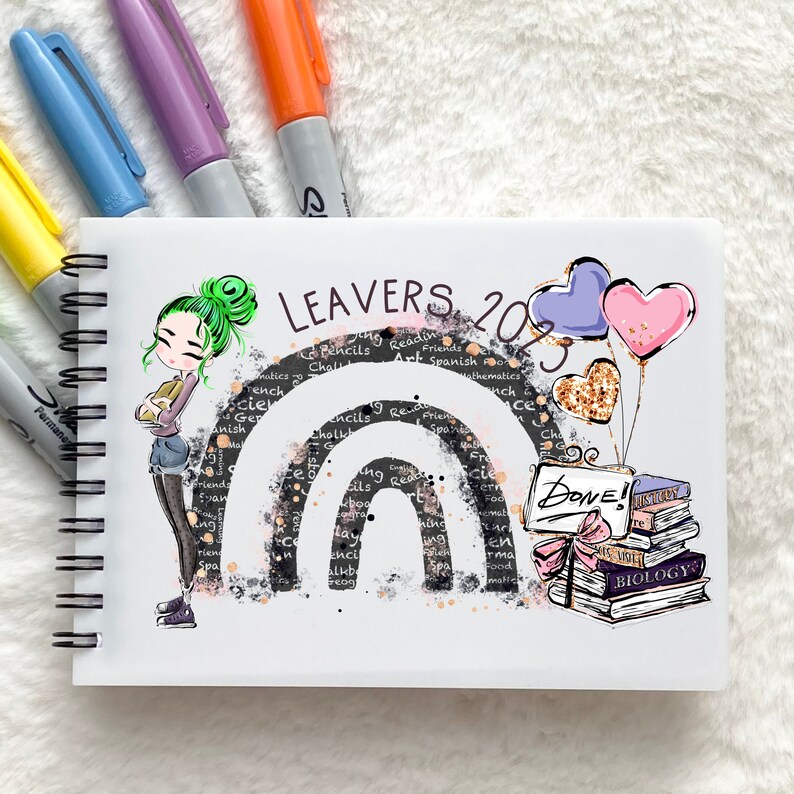 Leavers Book, School Leavers Keepsake, Autograph Book, Personalised ...