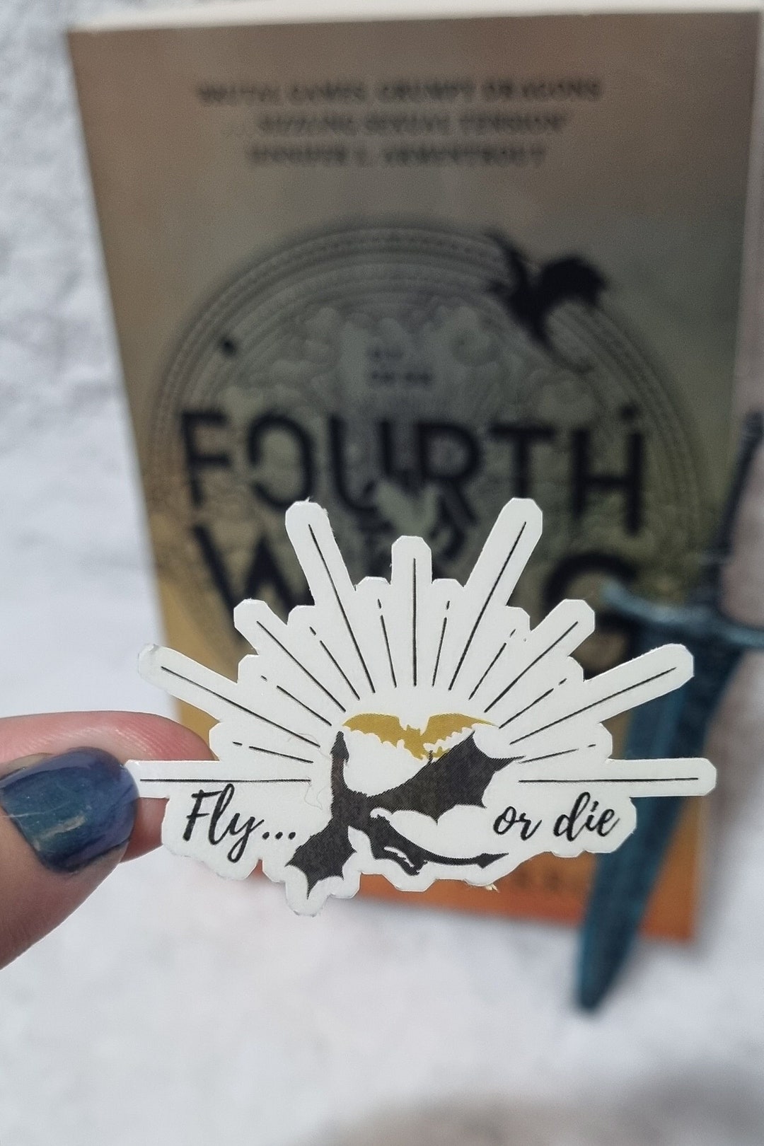 LICENSED Fourth Wing Sticker Fly or Die Sticker Fourth Wing Merchandise ...