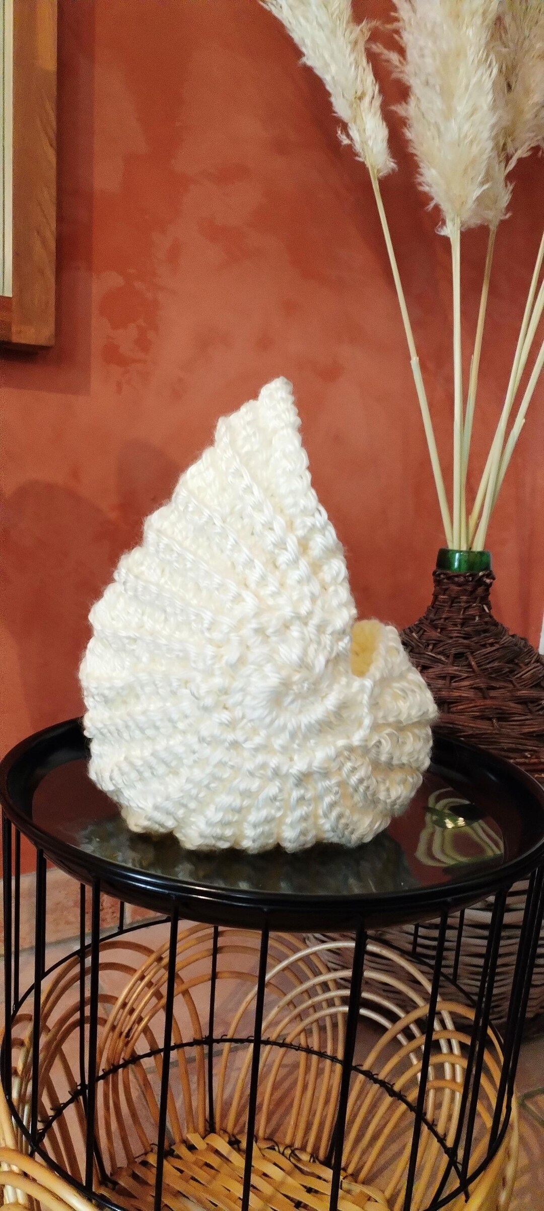 Crochet Shell Basket, Crochet Shell Decoration, Shell Basket, Shell ...