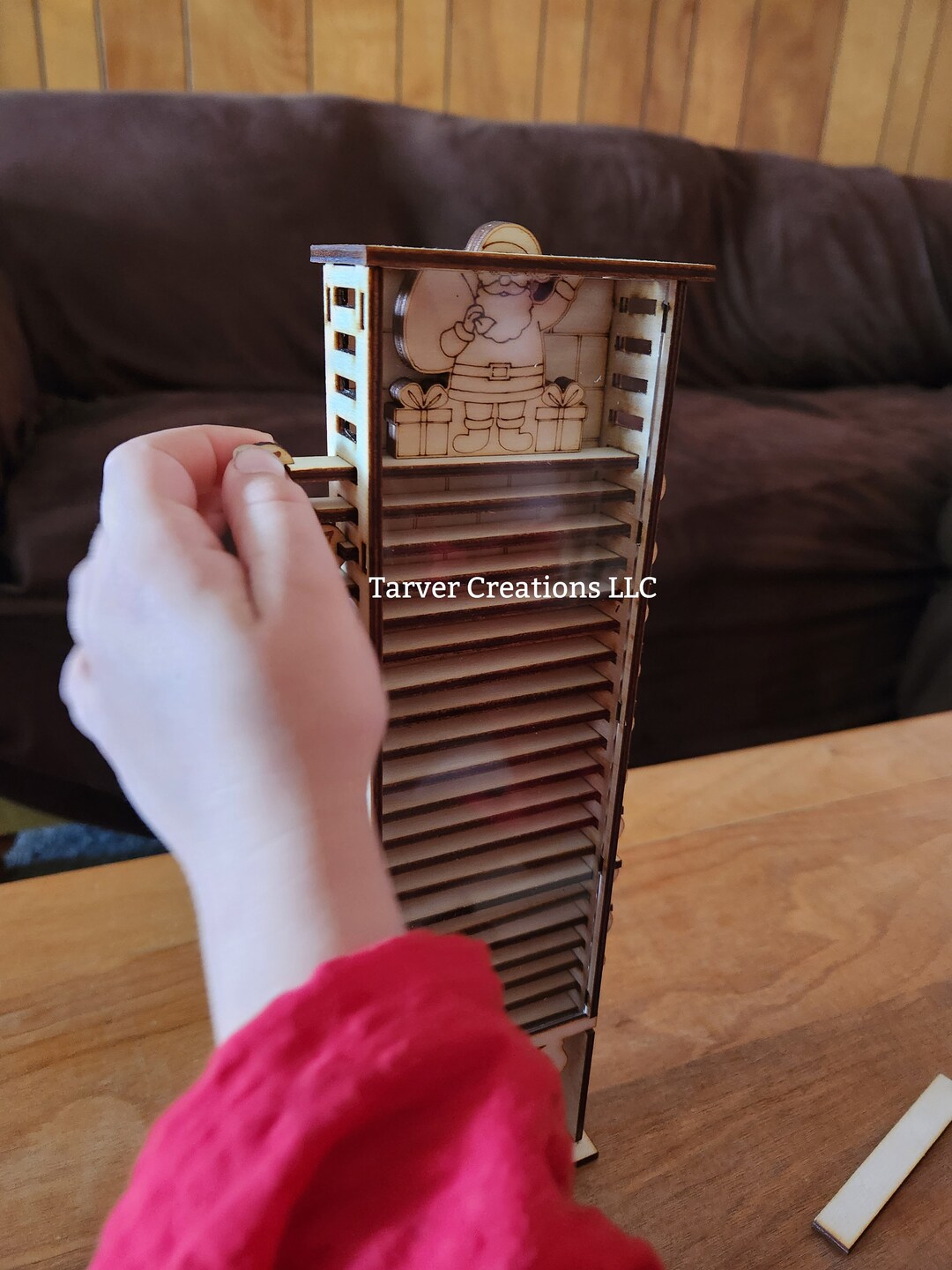 Santa Countdown to Christmas Fireplace - Etsy