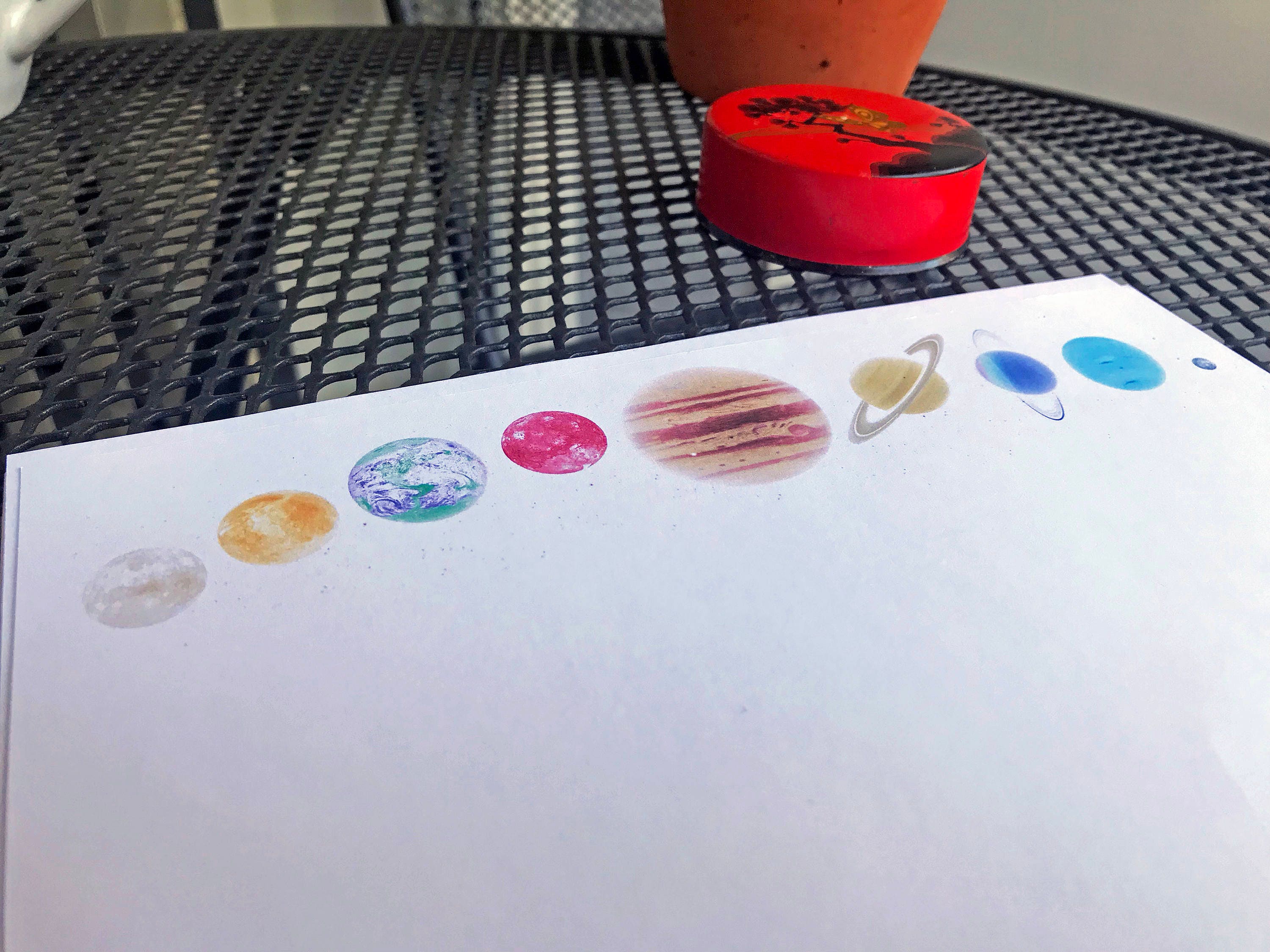 Printable Stationery Solar System Planets - Etsy
