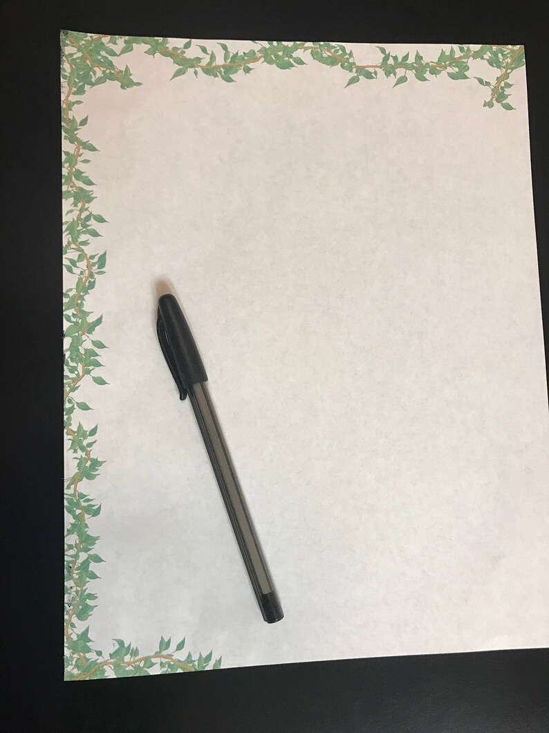 Stationery Printable Vines - Etsy