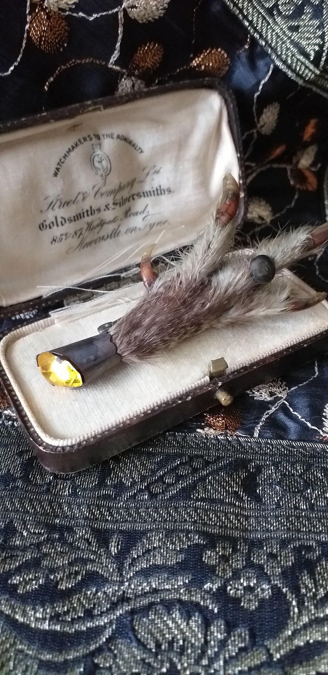 Antique Vintage 1930-s Scottish Silver Citrine Grouse Foot Claw Kilt ...