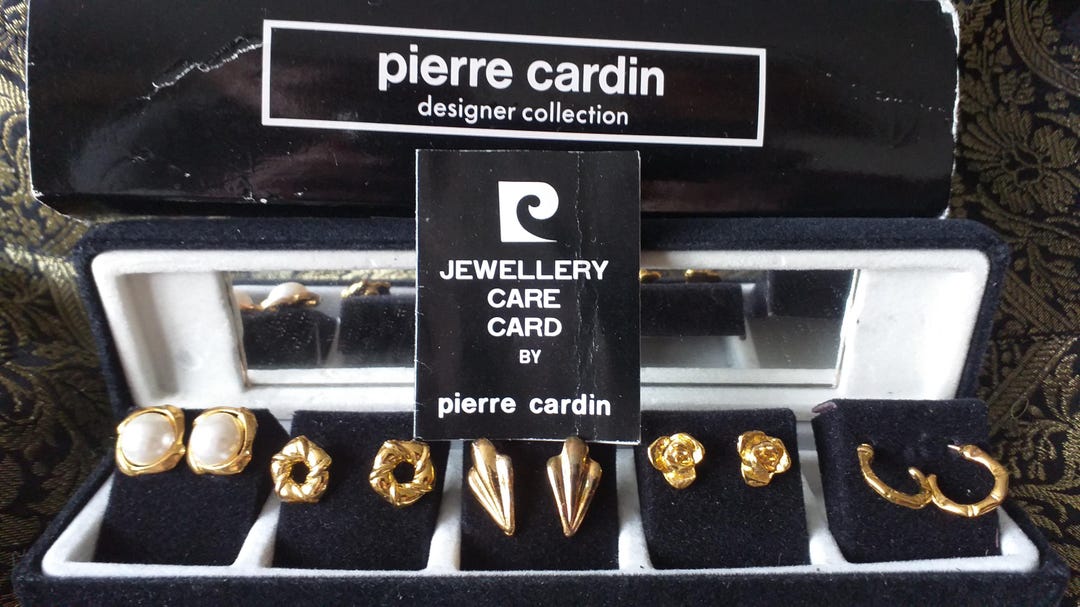Vintage 1980-s Pierre Cardin Designer Collection 5 X Gold Plated ...