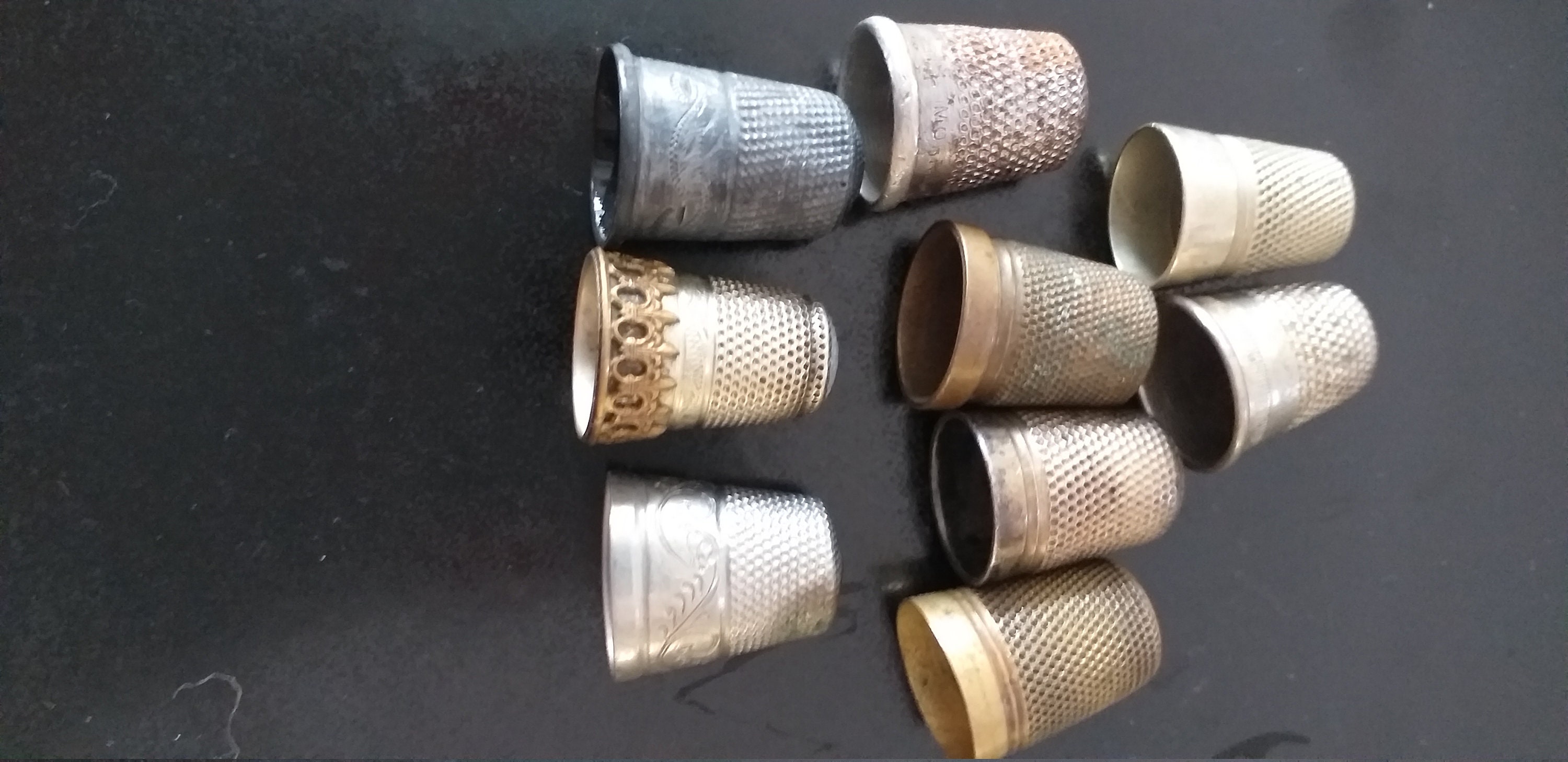 Antique Vintage 9 X Victorian Sewing Thimbles job Lot | Etsy