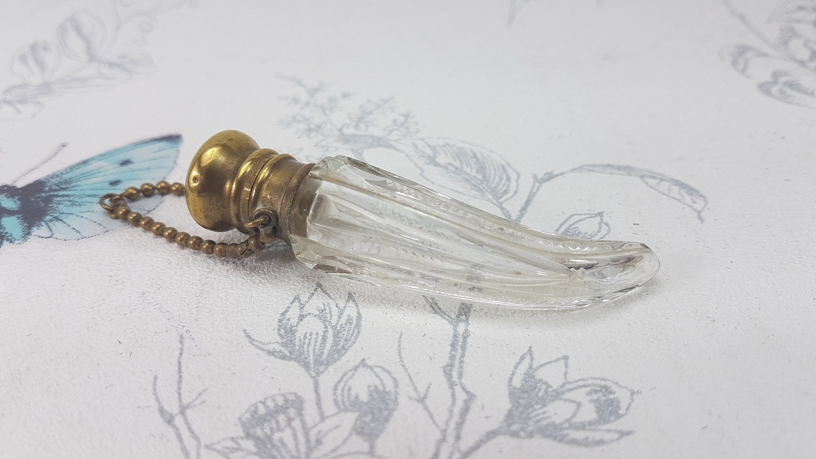 Antique Cut Glass Cornucopia Perfume Bottle for a Chatelain - Etsy