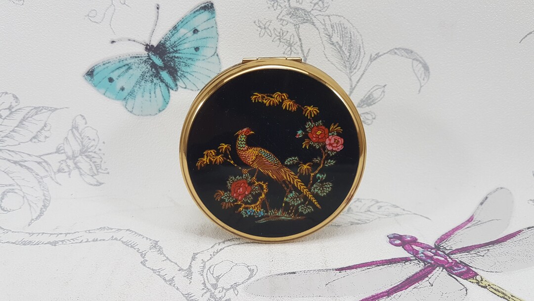 Vintage Stratton Pheasant Powder Compact, Stratton Compact Mirror ...
