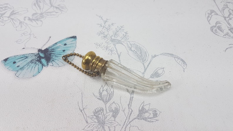 Antique Cut Glass Cornucopia Perfume Bottle for a Chatelain - Etsy