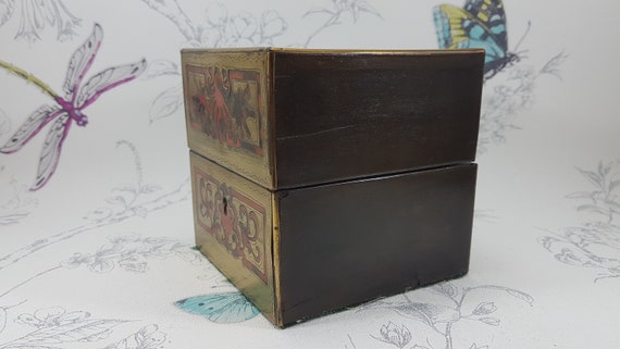 Antique French perfume box, French boulle cube shaped… - Gem