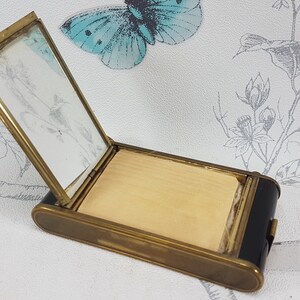 Vintage Camera Powder Compact Art Deco Black Enamel Combined - Etsy
