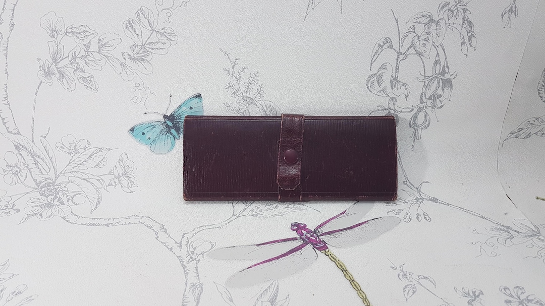 Antique Red Leather Needle Case With Vintage Sewing Tools - Etsy