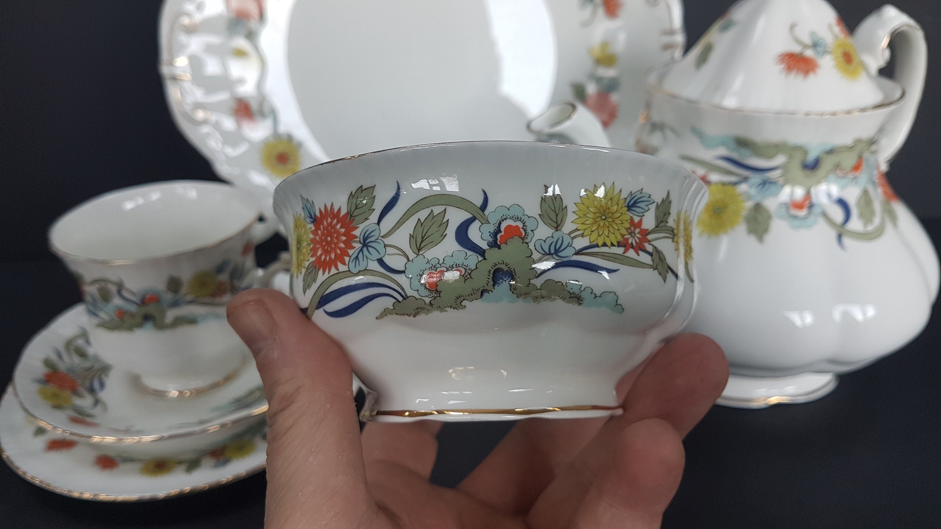 Vintage Royal Standard Tea Set Vintage Porcelain Tea Set for - Etsy UK