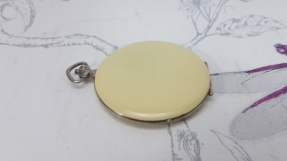 Art Deco powder compact, pocket watch style compact m… - Gem