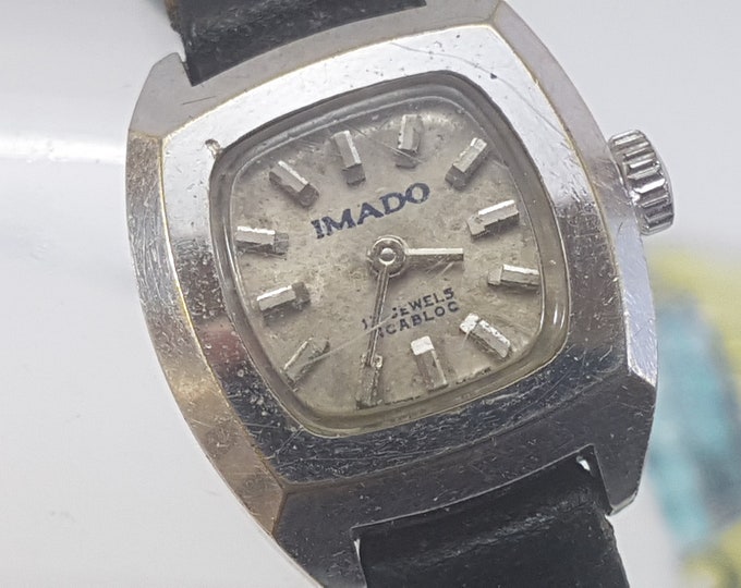Vintage Imado Watch for Women, 17 Jewels Swiss Made Hand Wind up Watch ...