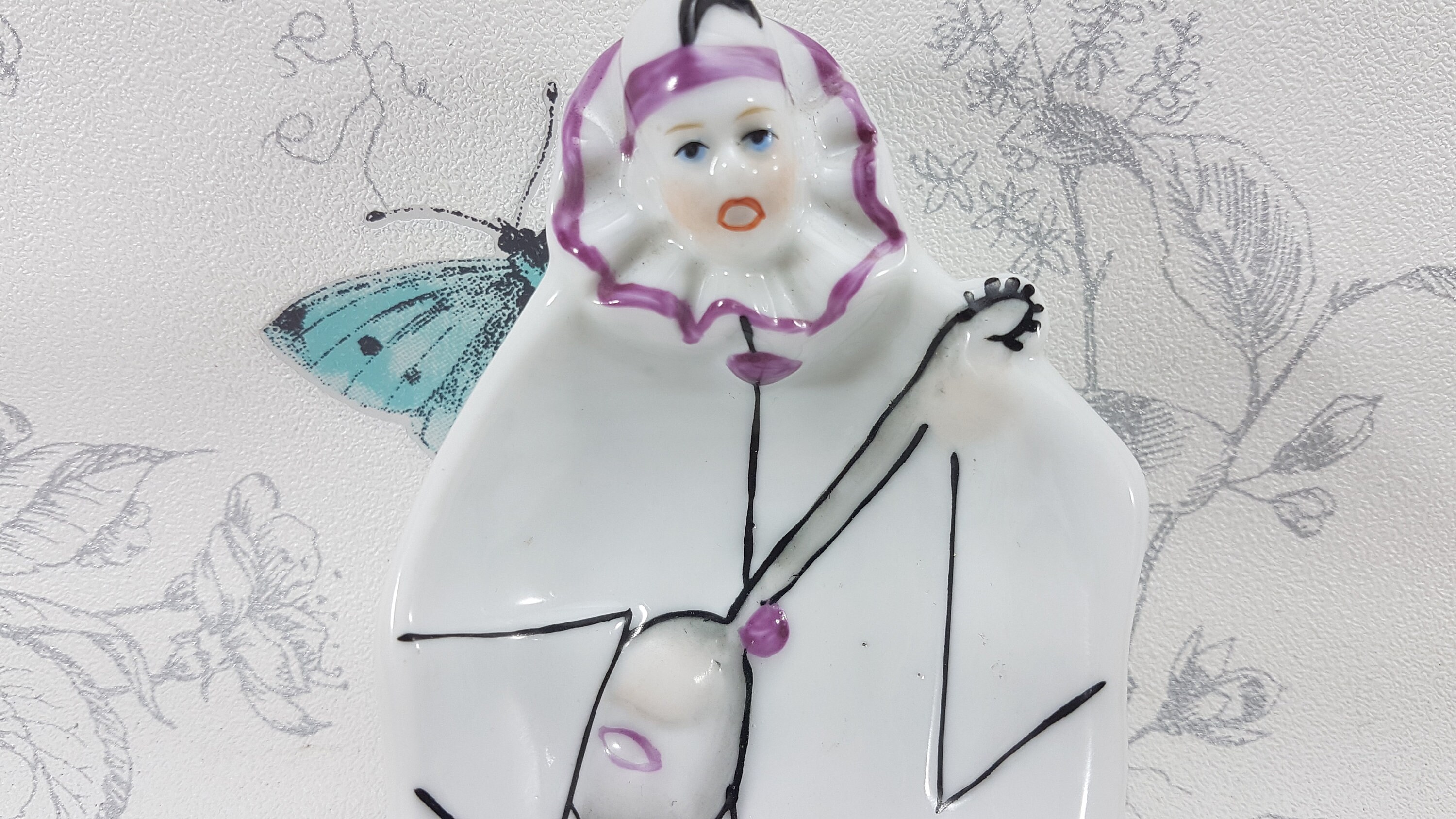 Art Deco Porcelain Pierrot Pin Dish German Pierrot Porcelain - Etsy