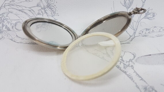 Art Deco powder compact, pocket watch style compact m… - Gem