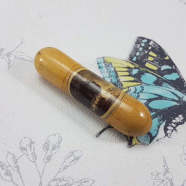 Antique Wooden Needle Case - Etsy
