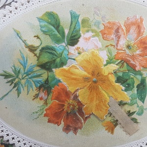 Victorian Greeting Card, Antique Paper Greeting Card With Hand Written ...