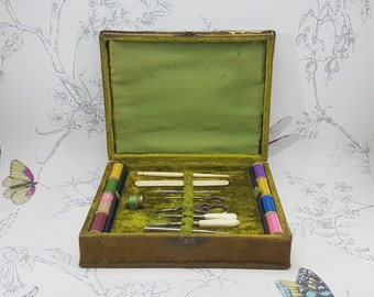Antique Needle Box, Rare Black Bakelite Needle Case, Antique Bakelite ...