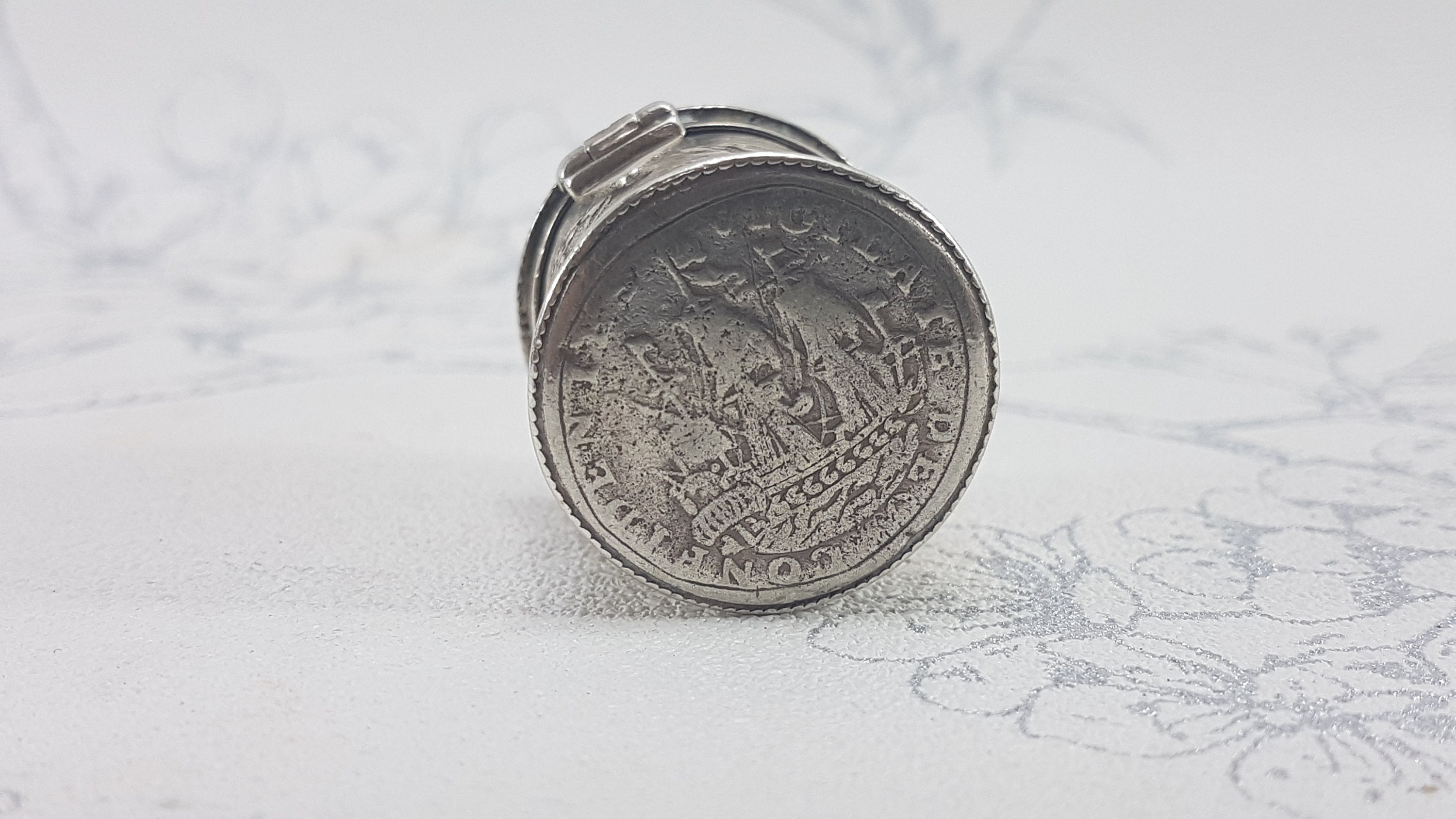 Antique Sterling Silver Pill Box Dutch 19th Century Silver - Etsy