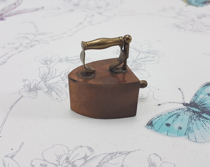 Antique Novelty Thimble Holder in the Form of an Iron, Brass and Copper ...