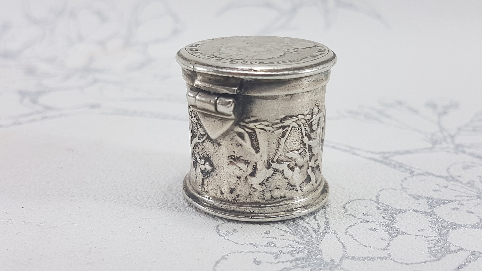 Antique Sterling Silver Pill Box Dutch 19th Century Silver - Etsy