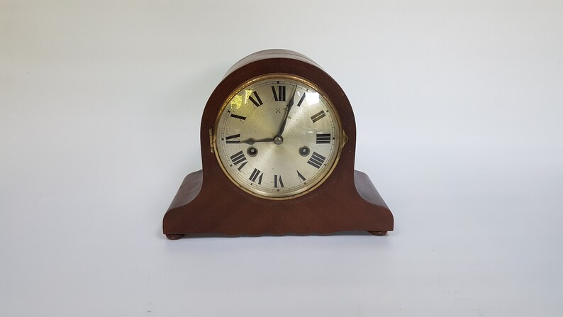 Art Deco Mantle Clock Vintage HAC Time and Strike Mantle | Etsy UK