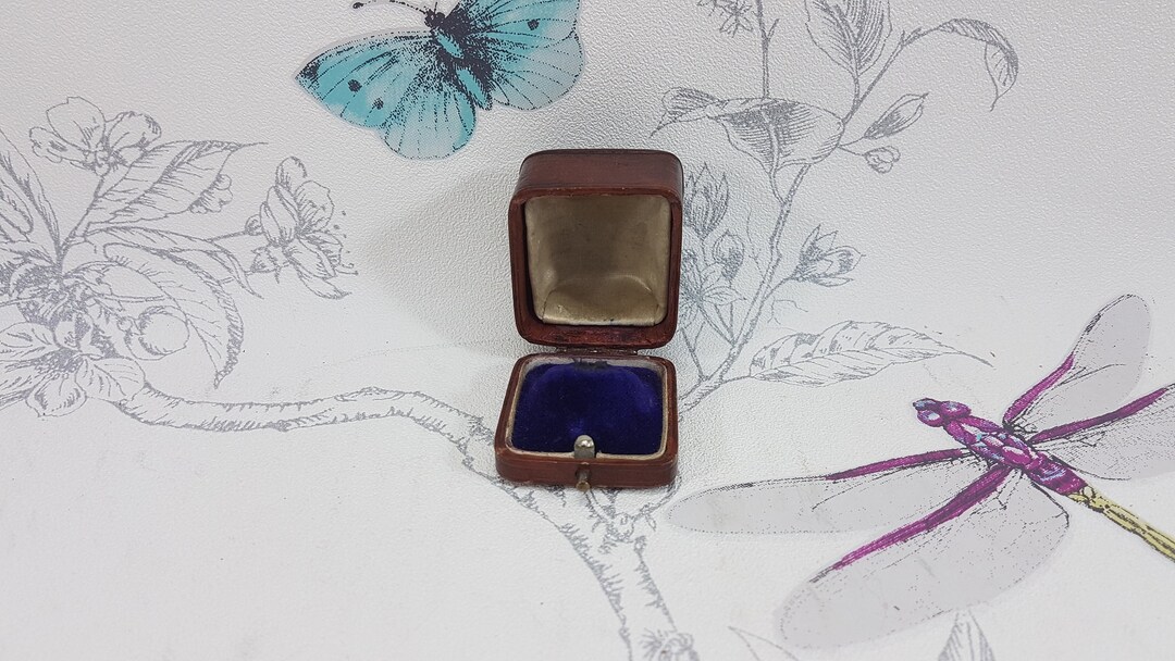 Art Deco Ring Presentation Box, Antique Ring Box, Vintage Engagement ...