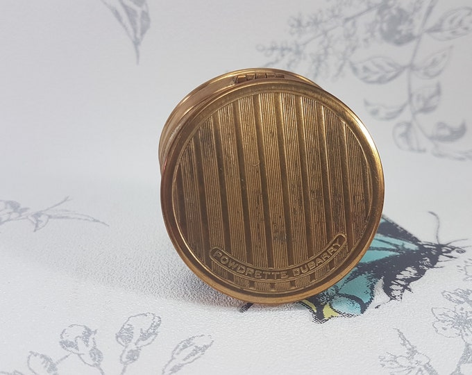Art Deco Compact, Dubarry Powdrette Compact Mirror, Powdrette Dubarry ...