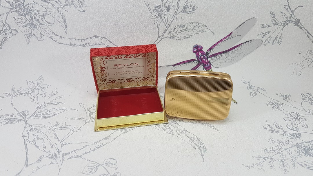 1960s Revlon Powder Compact, Love Pat Misty Rose, Designed by Van Cleef ...