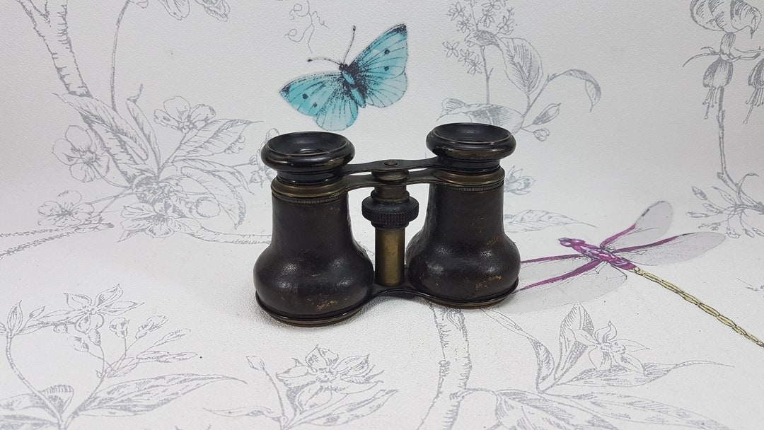 Vintage Opera Glasses With Leather Handles, Vintage Racing Glasses ...