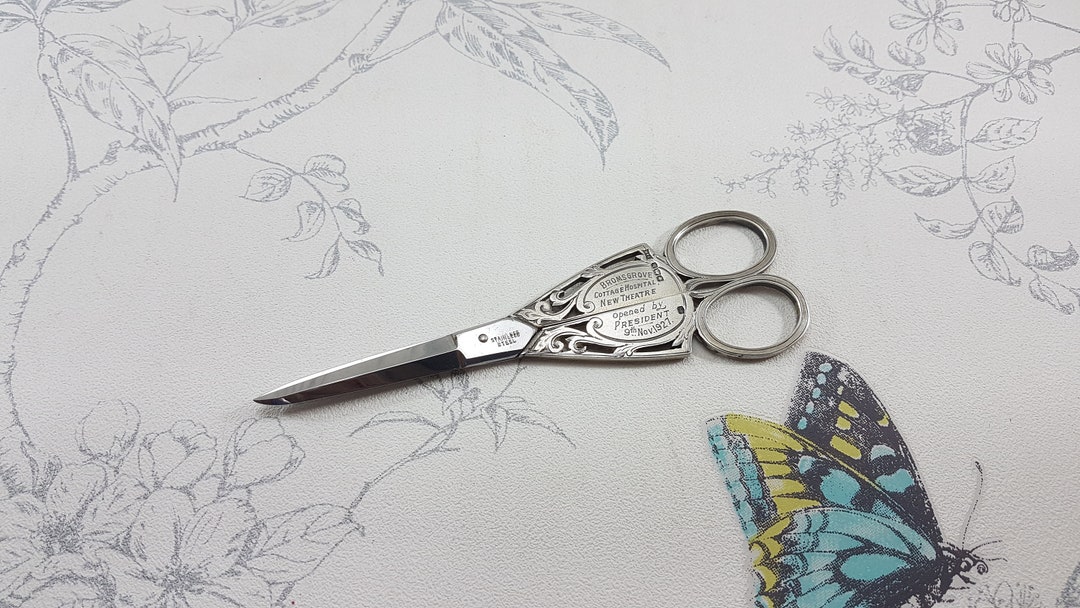Silver Ceremonial Scissors, Antique Sterling Silver Handled ...