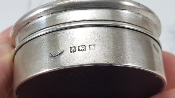 Antique silver powder box, unusual 1920s sterling sil… - Gem