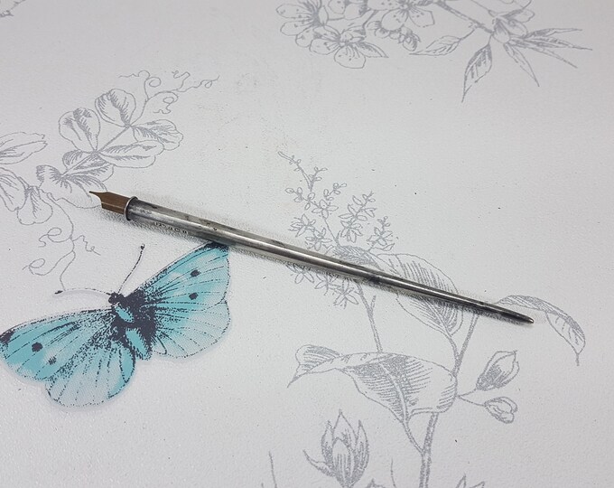 Antique Silver Dip Pen, Hallmarked Sterling Silver Dip Pen, Francis ...