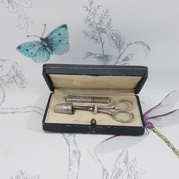 Antique French Sewing Kit - Etsy