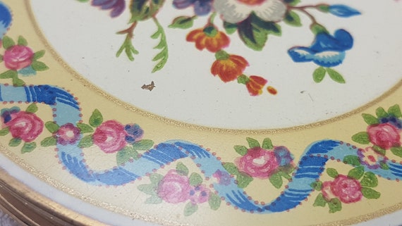 1950s Stratton powder compact, vintage floral Stratto… - Gem