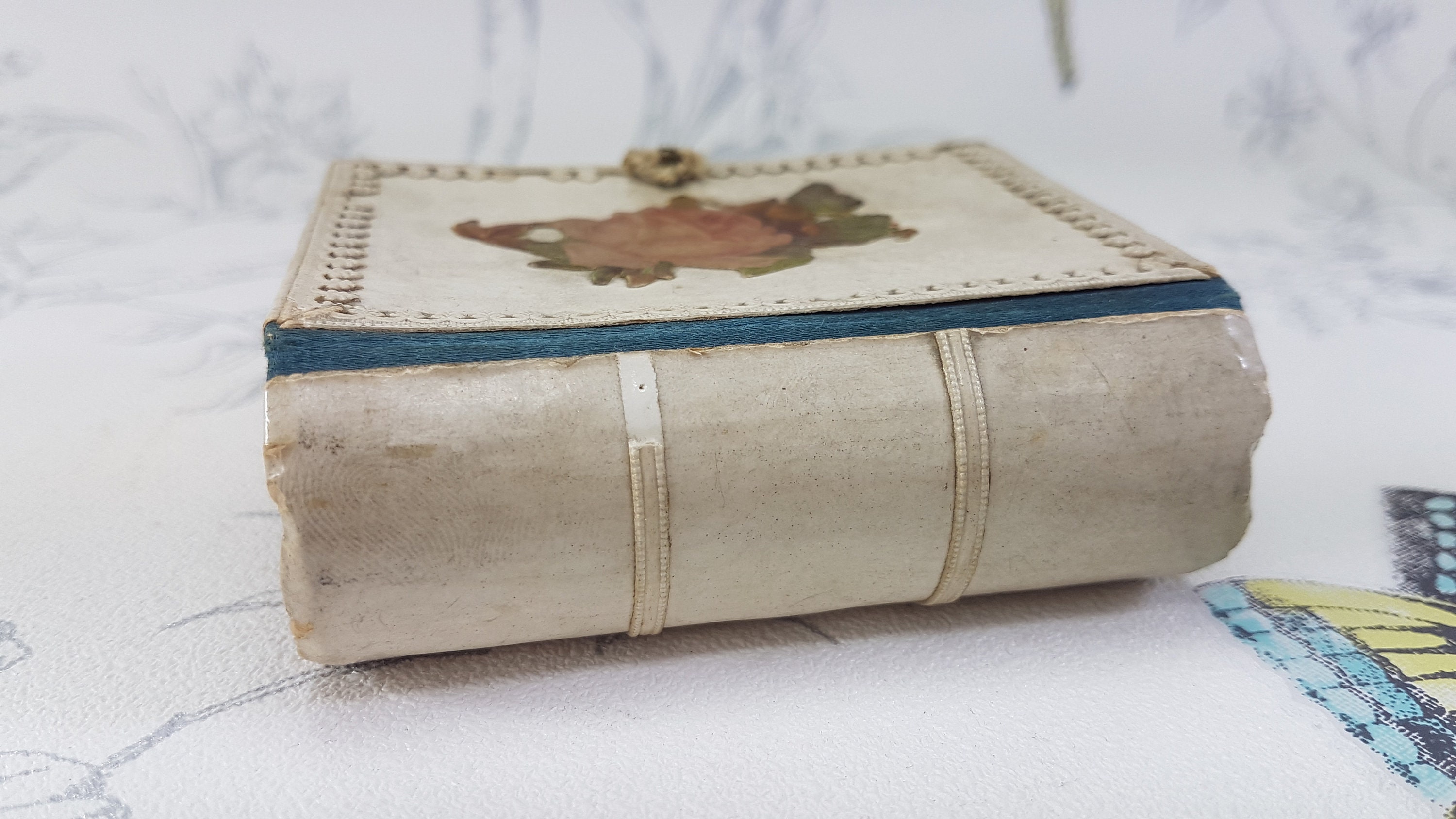 Small Antique Sewing Box Victorian Cardboard and Celluloid - Etsy