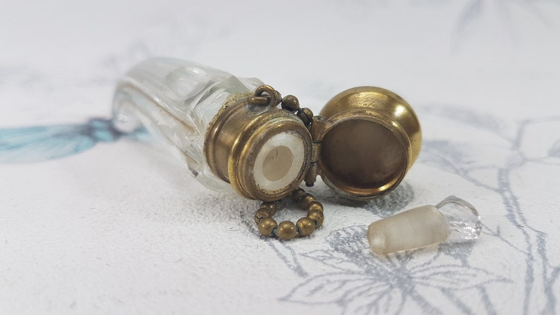 Antique Cut Glass Cornucopia Perfume Bottle for a Chatelain - Etsy