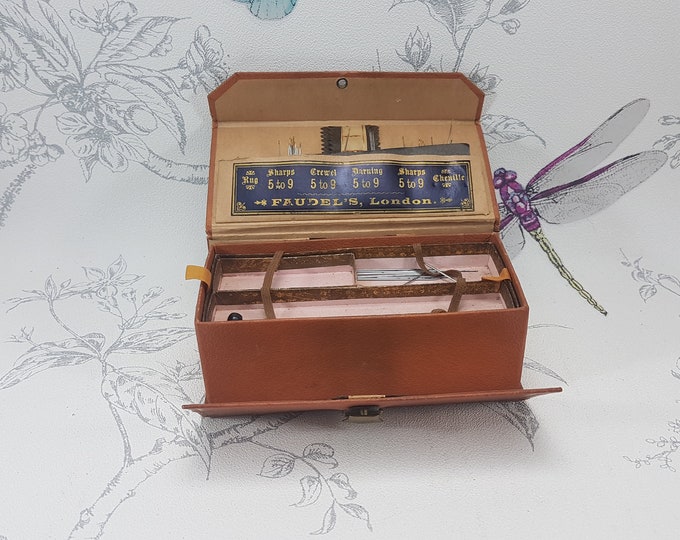 Antique Needle Box, Faudel's London Sewing Needle Box, Antique ...
