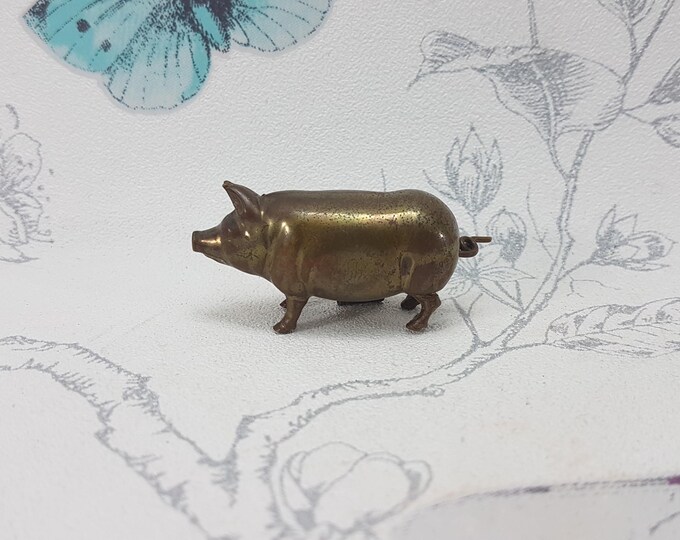 Antique Brass Pig Tape Measure: Novelty Sewing Collectible - Etsy